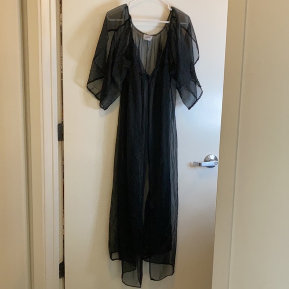 Intimates & Sleepwear | Vintage La Notte Sheer Tie Nightierobe | Poshmark